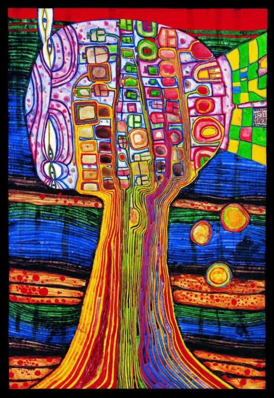 Hundertwasser - TREE MAN VASE - VASE TREE MAN - MAN VASE TREE