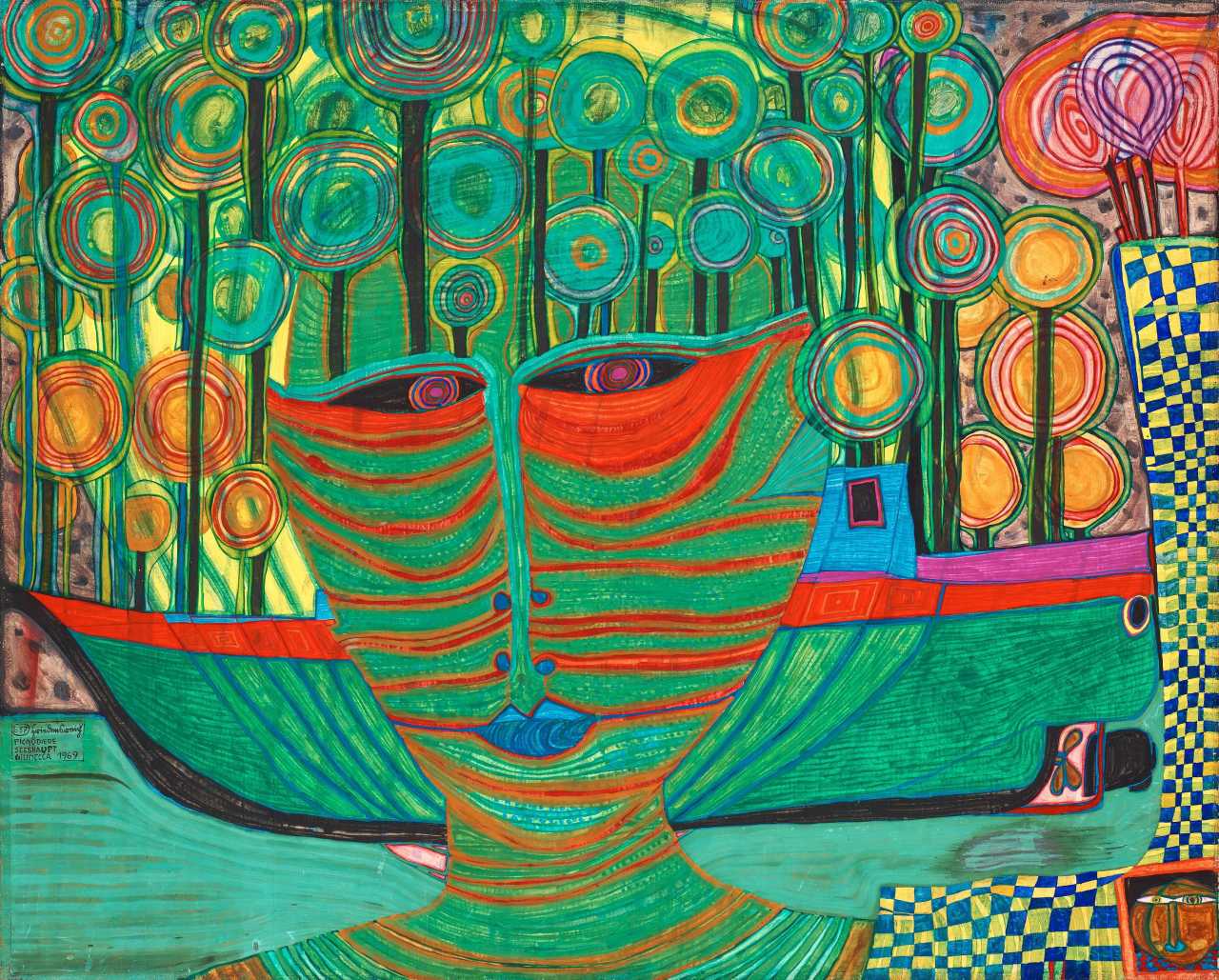Hundertwasser - COLUMBUS LANDET IN INDIEN